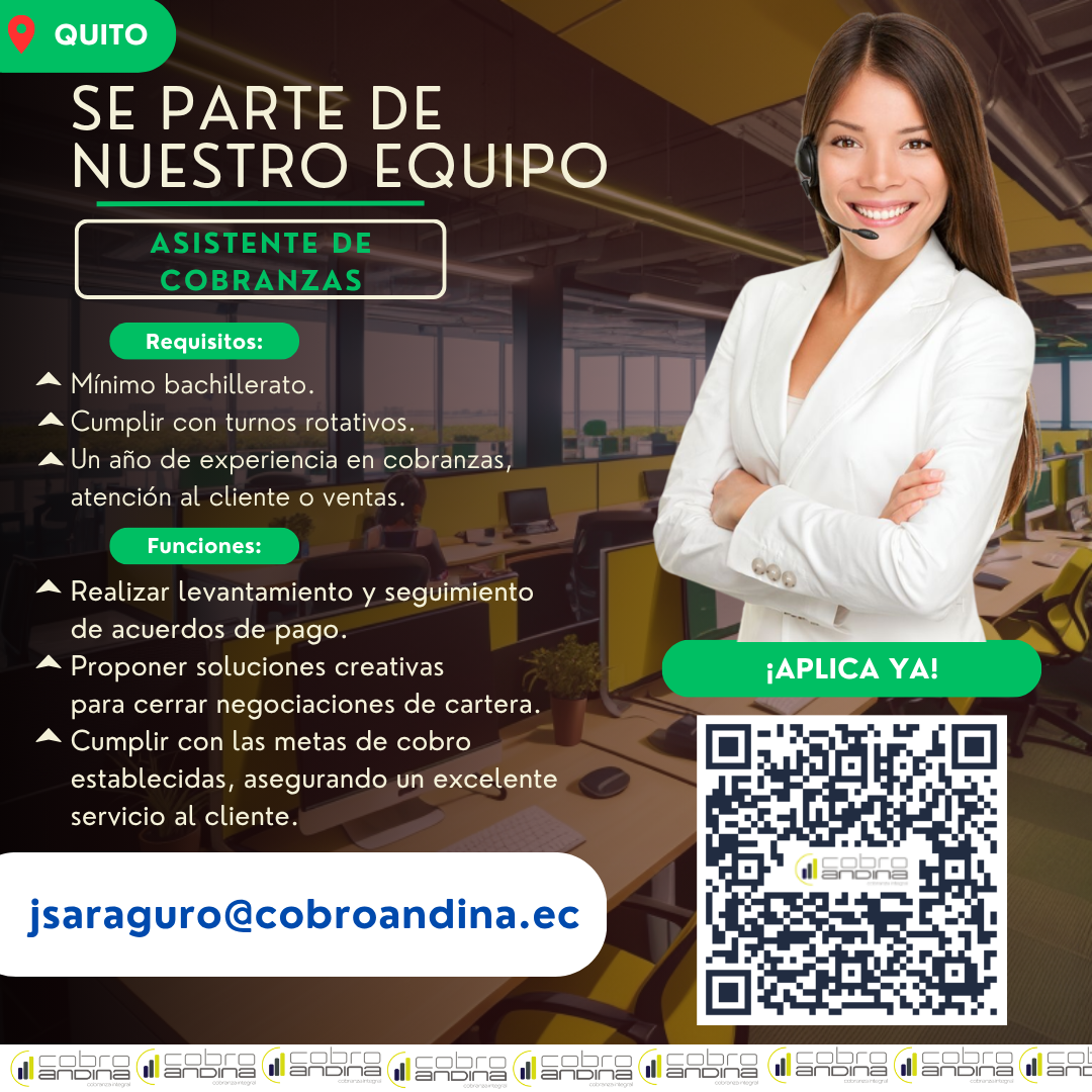 Nuevas oportunidades de empleo: ASISTENTE DE COBRANZAS Contact Center ...